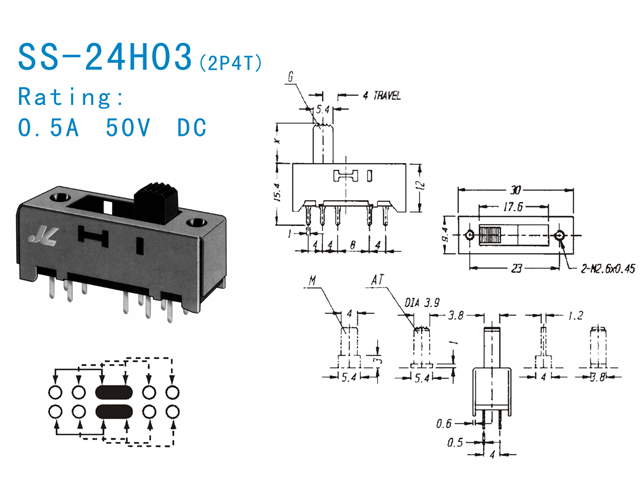 Перемикач SS-24H03 Global Tone за ціною від 7 грн - РКС Компоненти - РАДІОМАГ
