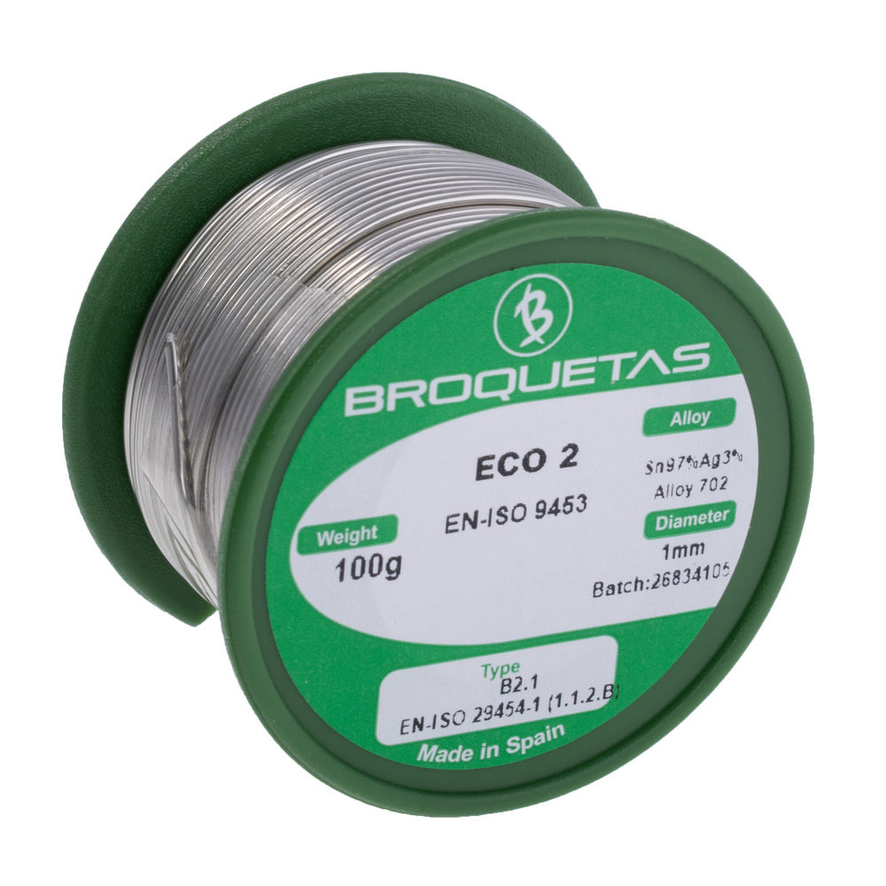 Припій Sn97, Ag3, 1,0мм, 100гр. (ECO2-10/01H) Broquetas за ціною від ...